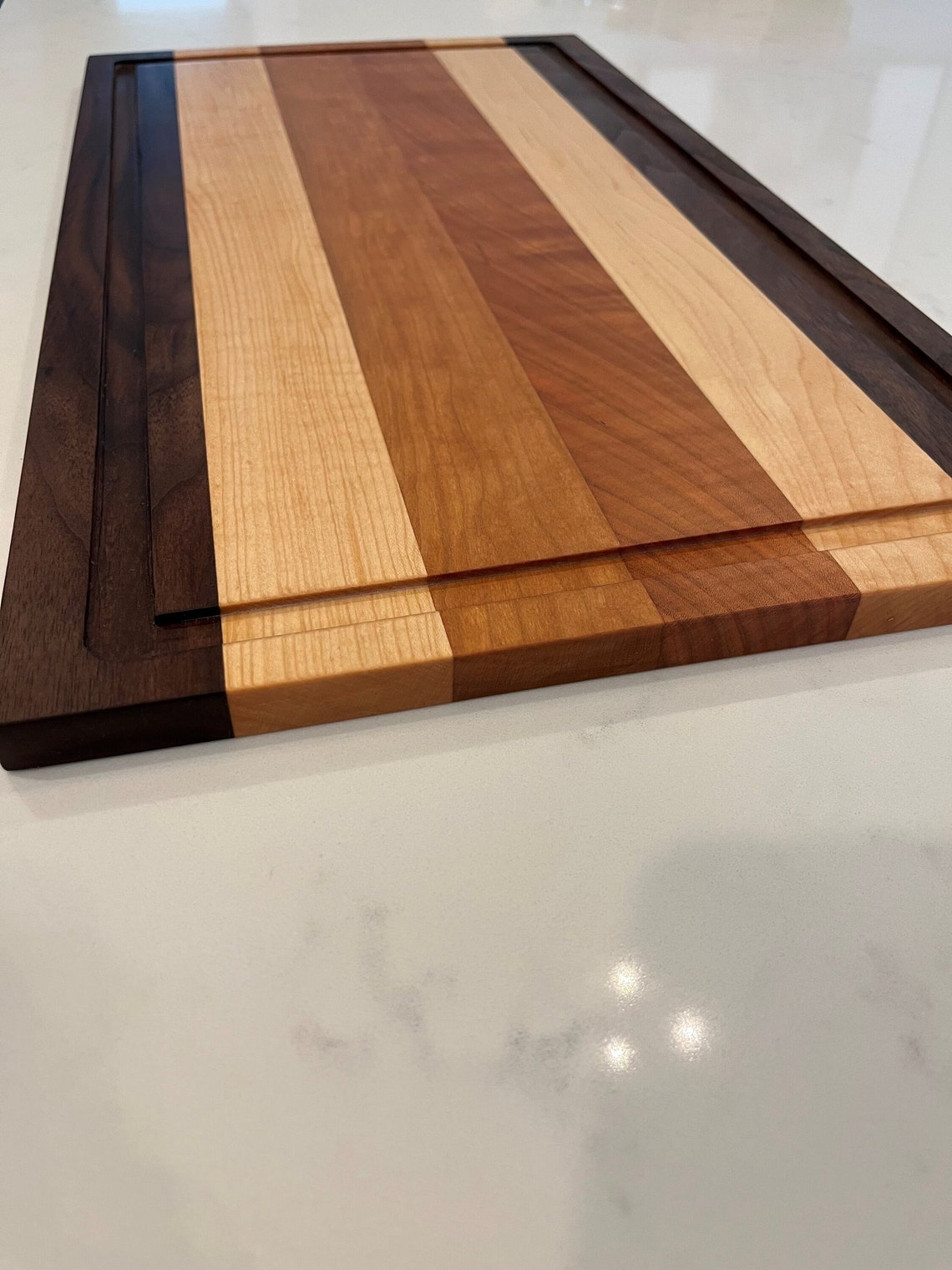 Walnut Maple Cherry Solid Wood Cutting Board - Etsy