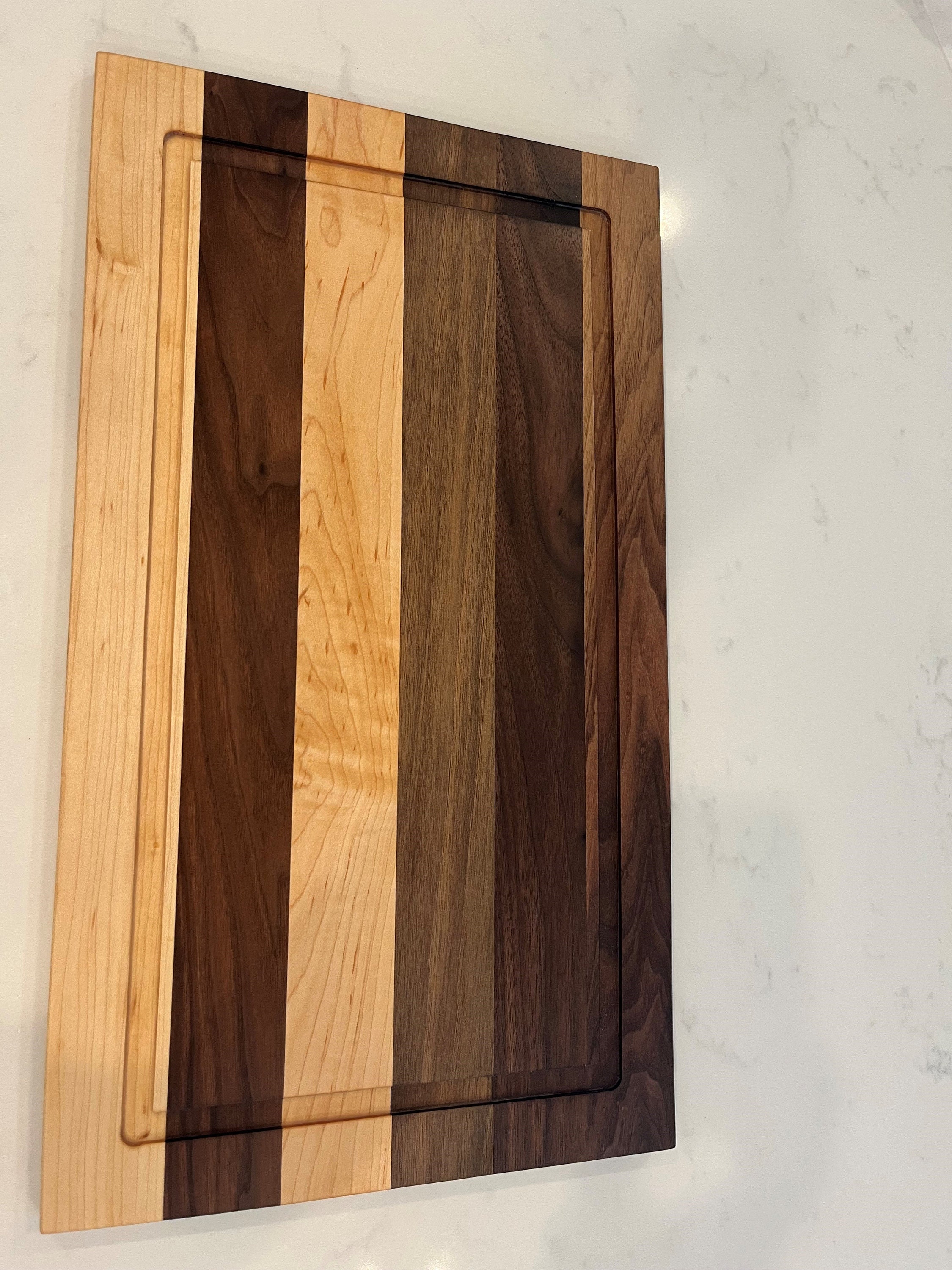 Walnut Maple Solid Wood Cutting Board - Etsy