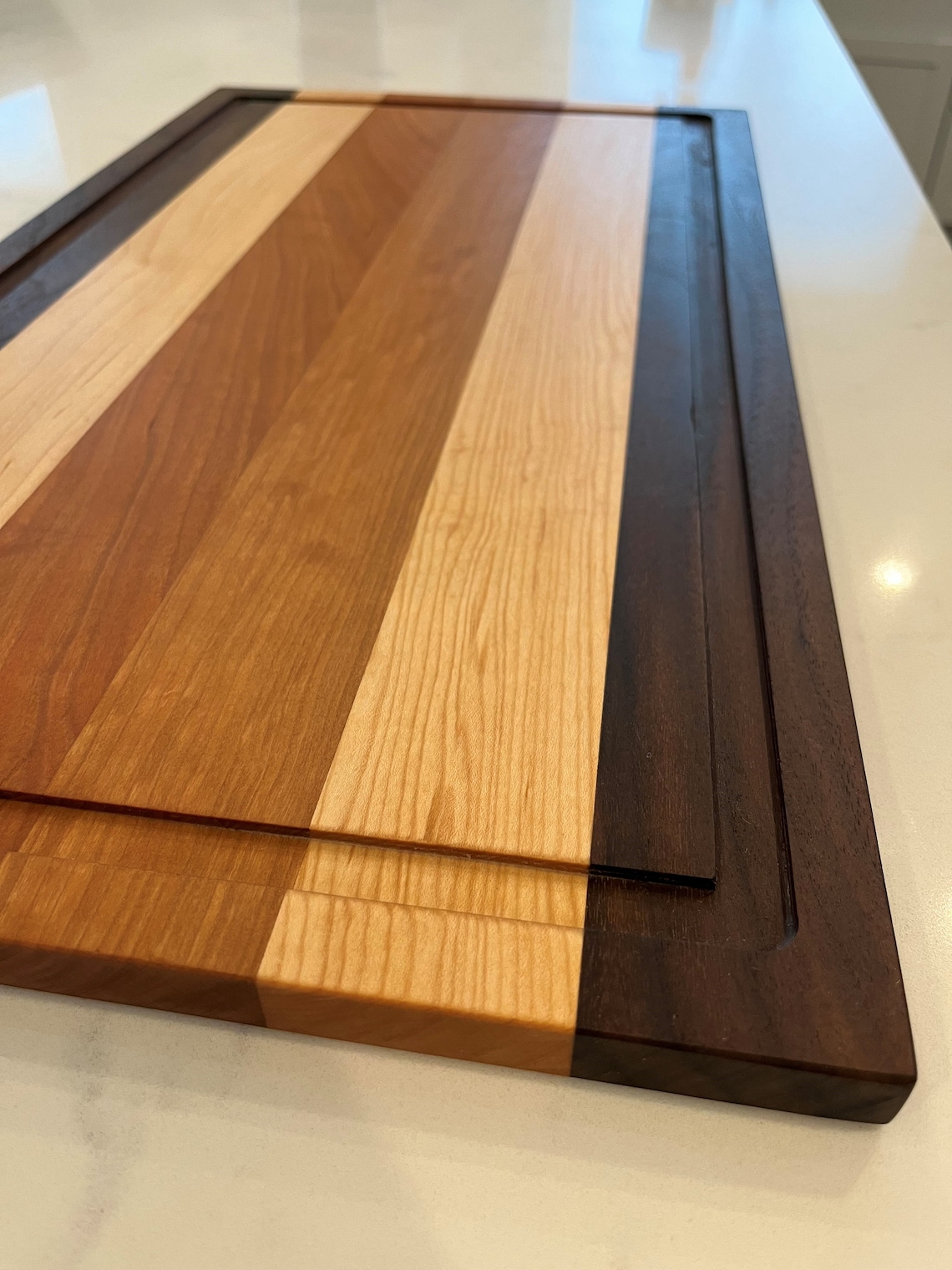 Walnut Maple Cherry Solid Wood Cutting Board - Etsy