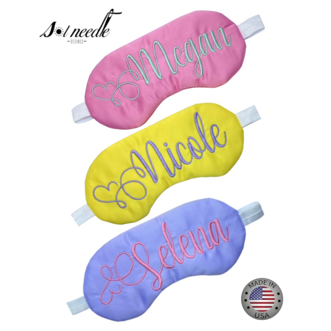 Custom Kids Sleep Eye Mask . Embroidery Sleep Mask for Party ...