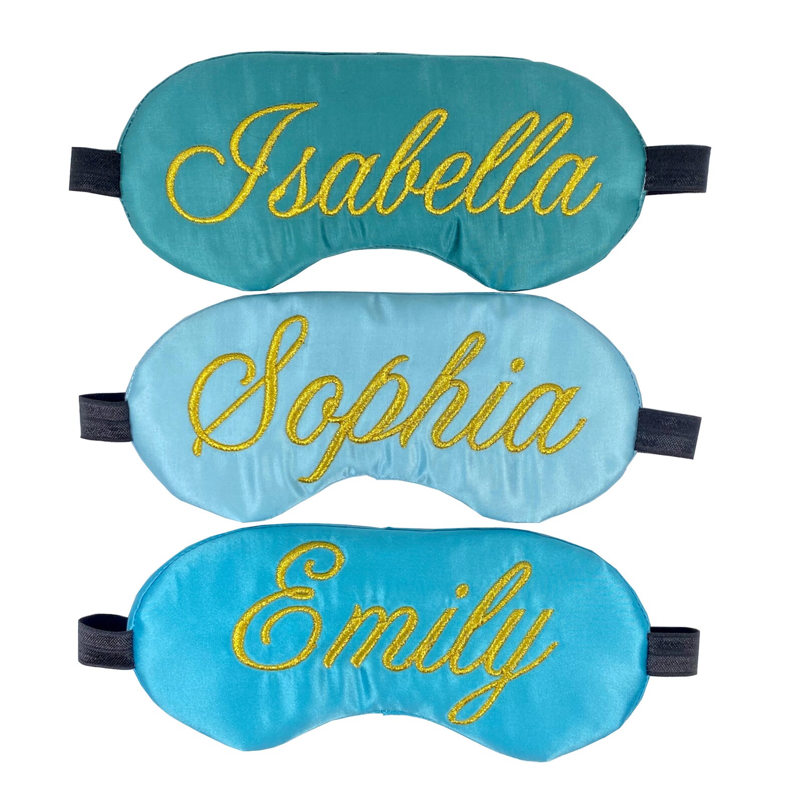 Personalized Sleeping Mask. Embroidered Silk Mask. Gift for Her or Him ...