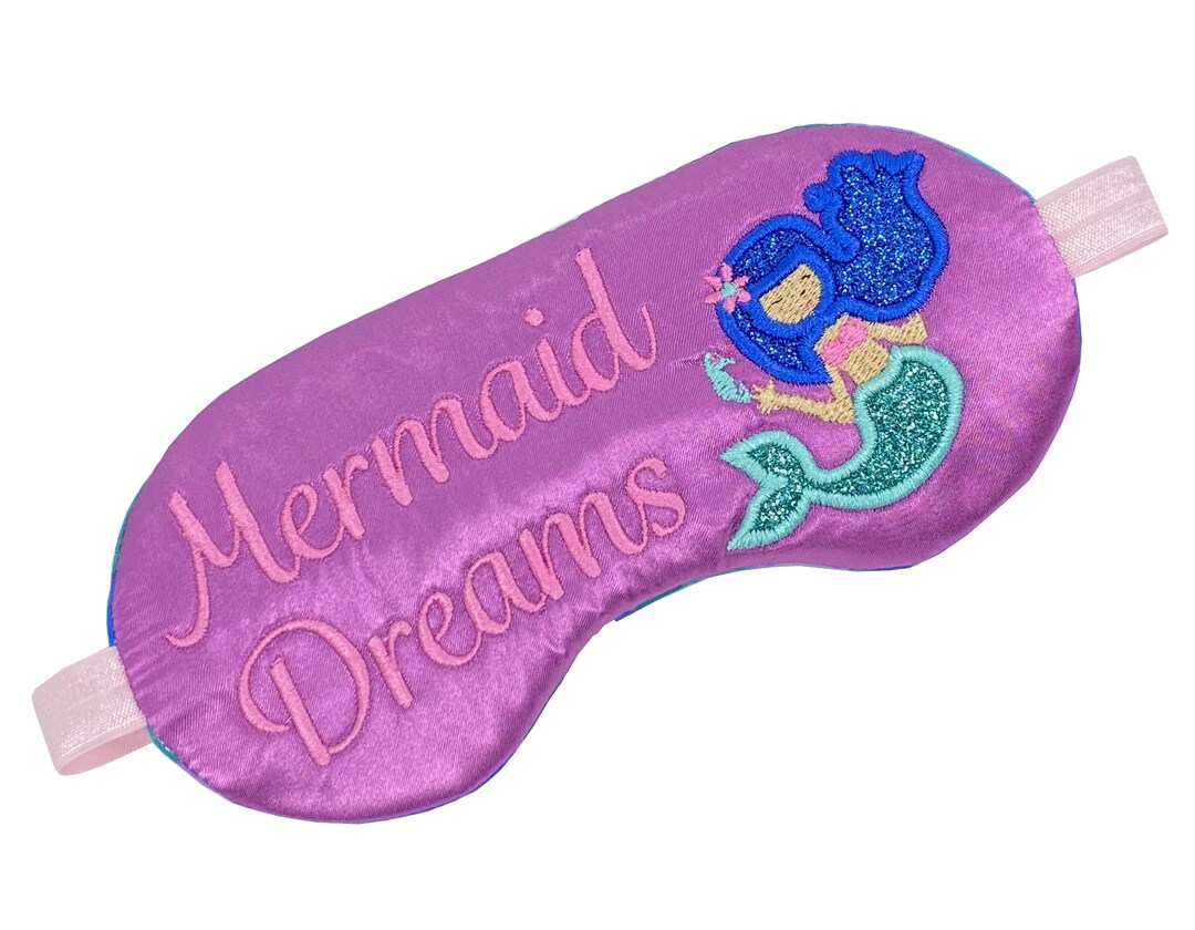 Mermaid Dreams Sleep Mask. Travel Gift Sleeping Mask. Pajama Party ...