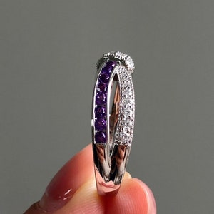 Infinity Ring in Solid Gold,endless Love Band 14k Solid White Gold,gift ...