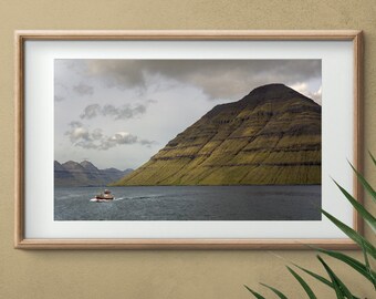 030 Faroese Landscape Wall Art - Ocean Sunset Landscape View - Faroe ...