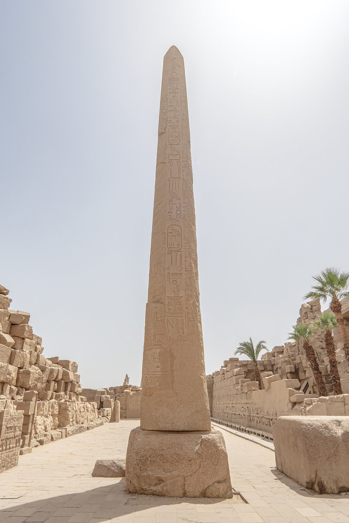 111 Egyptian Obelysk Landscape Africa Print - Luxor Karnak Wall Art ...