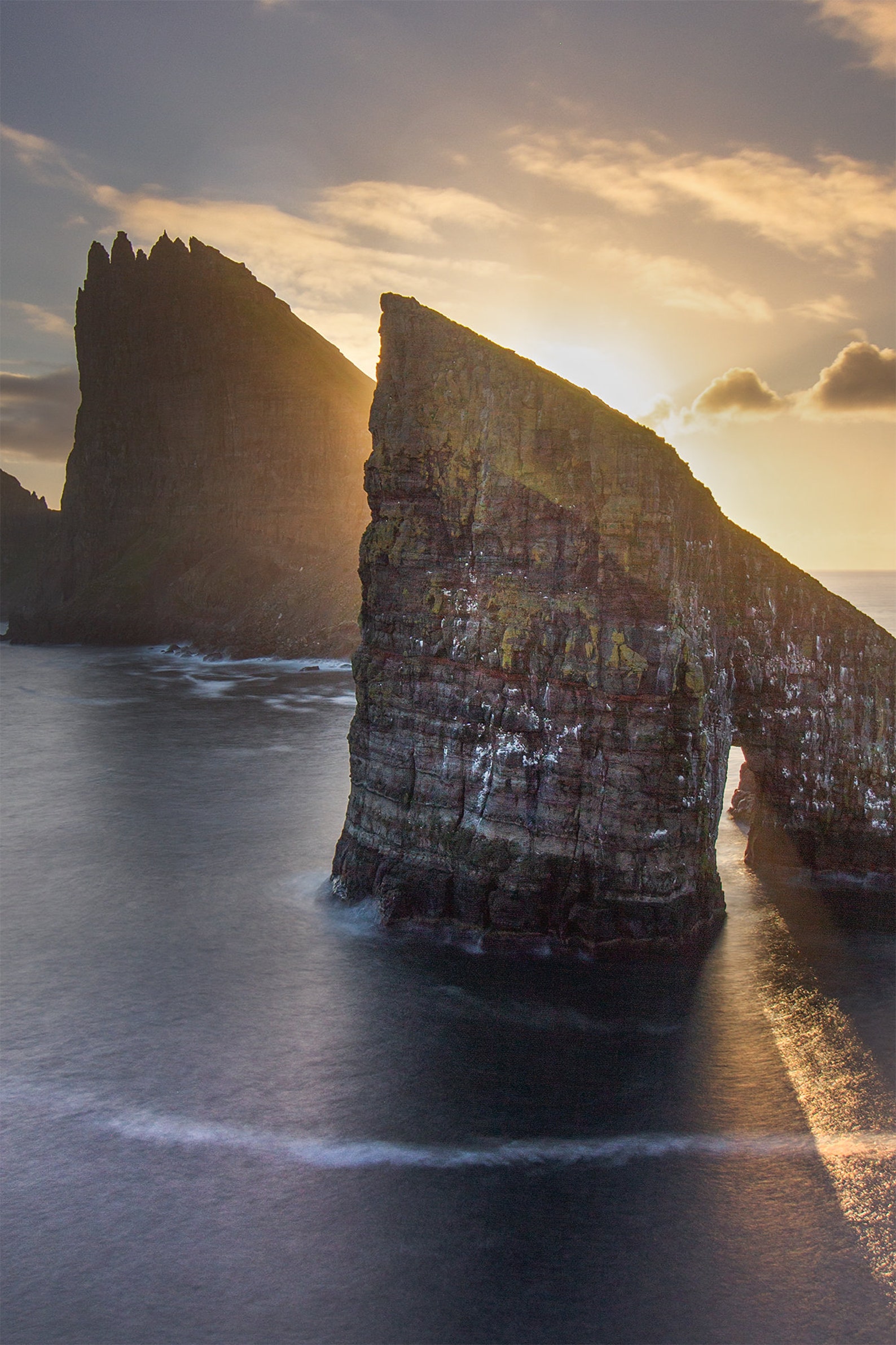 030 Faroese Landscape Wall Art - Ocean Sunset Landscape View - Faroe ...