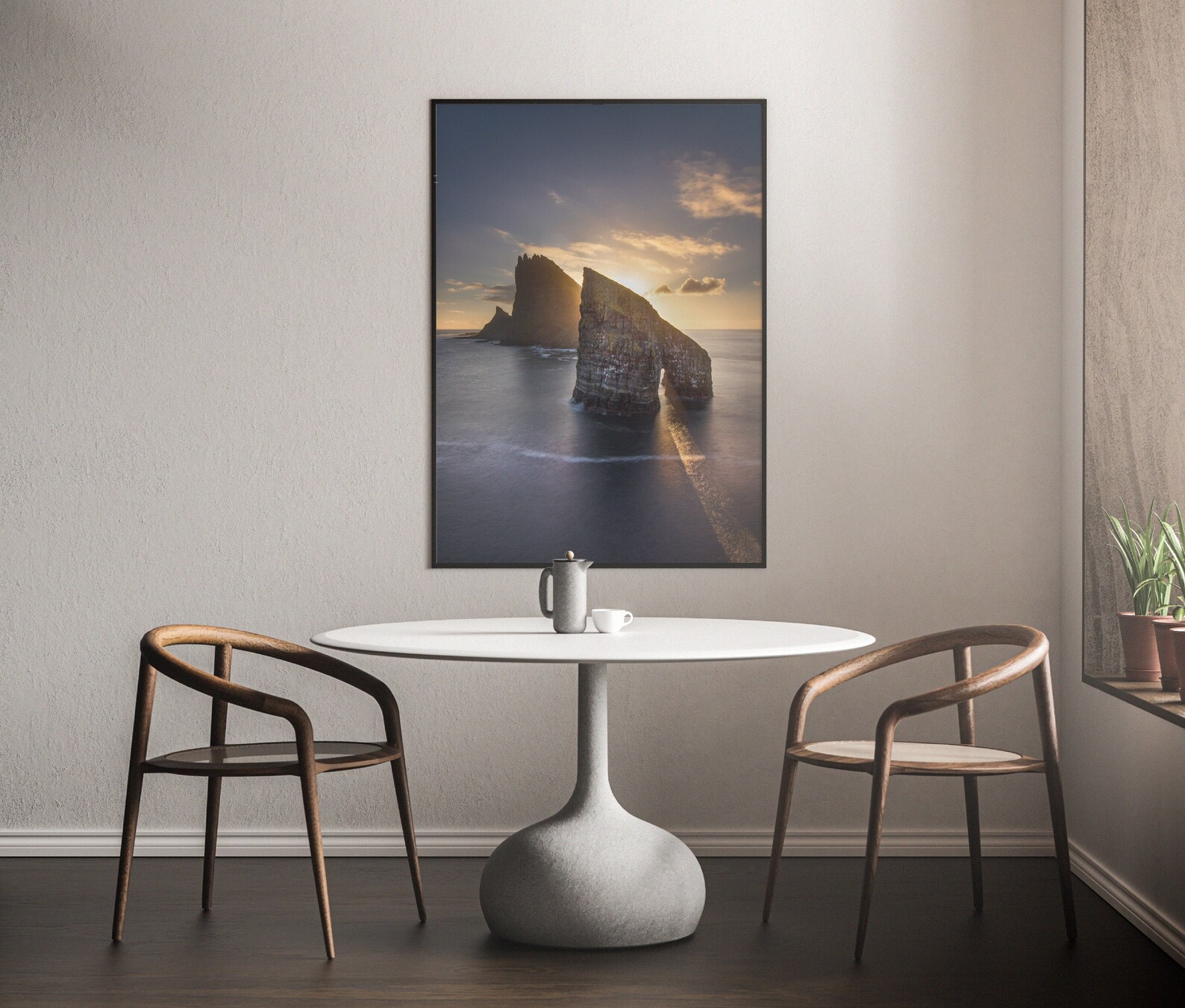 030 Faroese Landscape Wall Art - Ocean Sunset Landscape View - Faroe ...