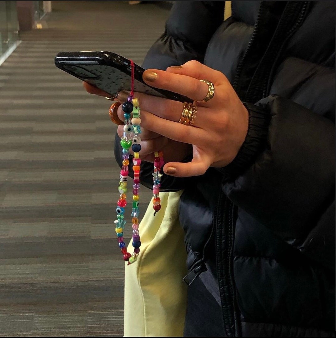 Fully Customisable Rainbow Phone Strap / Keychain - Etsy