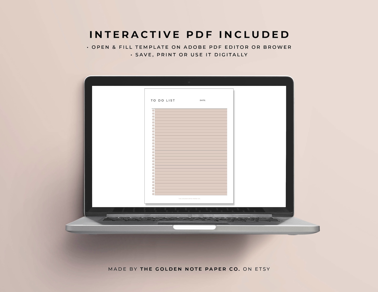 Blank Minimalistic to Do List, Template, Work, Daily, Printable ...