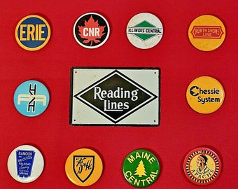 Railroad Buttons - Etsy