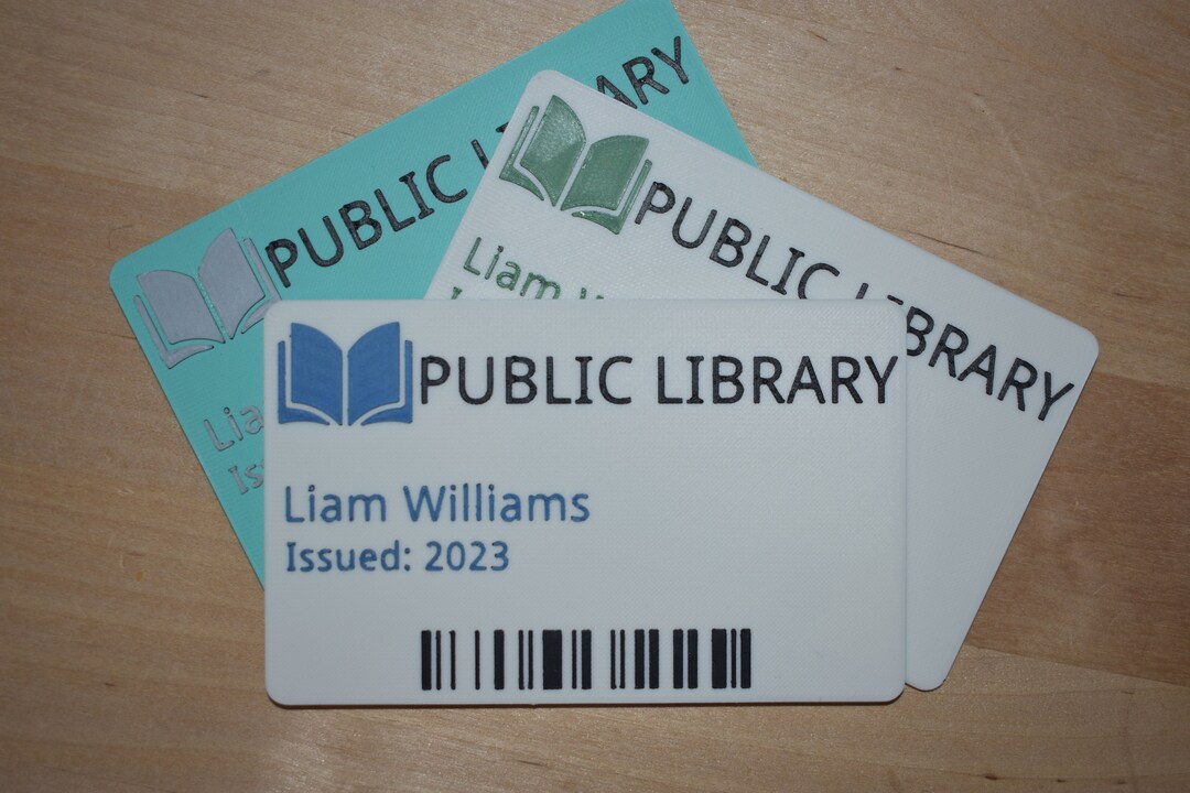 Personalized Play Library Card | Toy for Kids! - Etsy