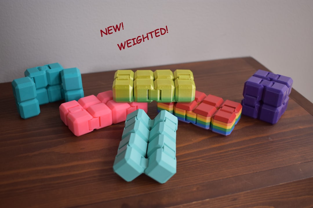 Weighted Infinity Fidget Cube Personalize up to 6 Colors - Etsy
