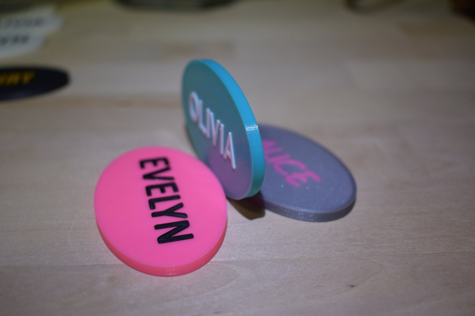 Personalized 3D Printed Name Tag: Magnetic Back, USA Made - Etsy