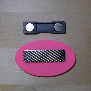 Personalized 3D Printed Name Tag: Magnetic Back, USA Made - Etsy