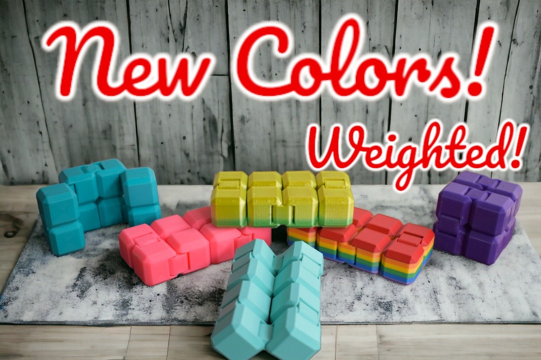 Weighted Infinity Fidget Cube! | Personalize up to 6 Colors | 3D ...