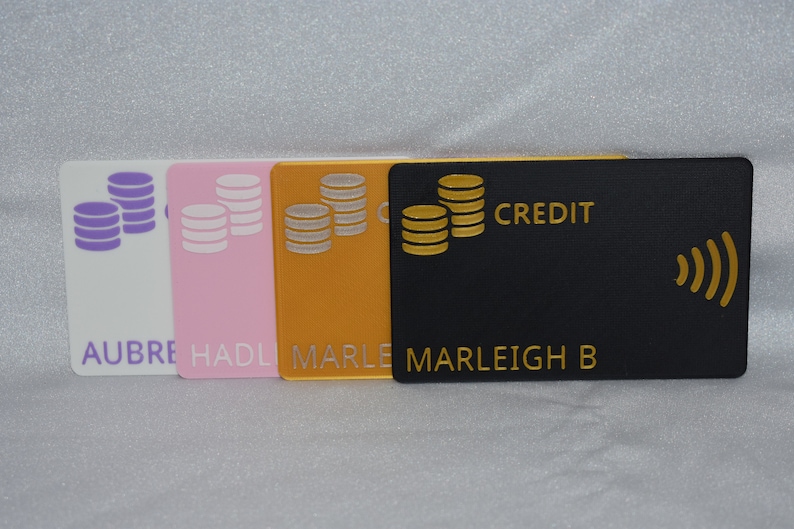 Personalized Play Credit Card | Tap to Pay! - Etsy