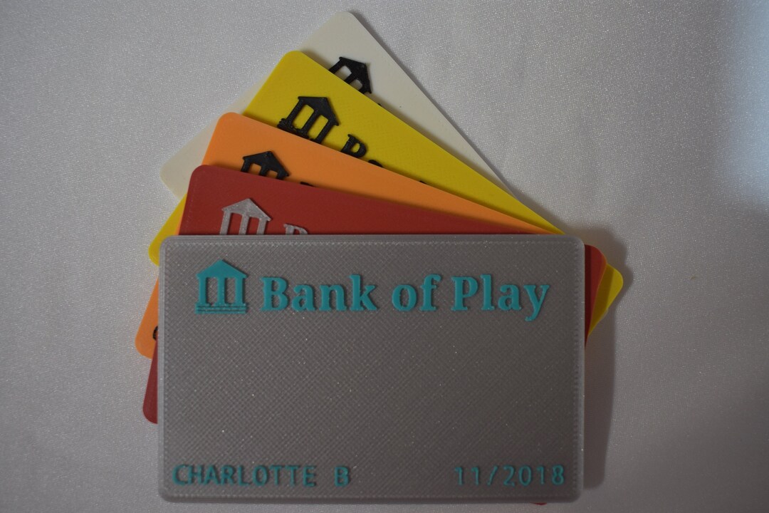 Personalized Play Credit Card Toy for Kids Play - Etsy