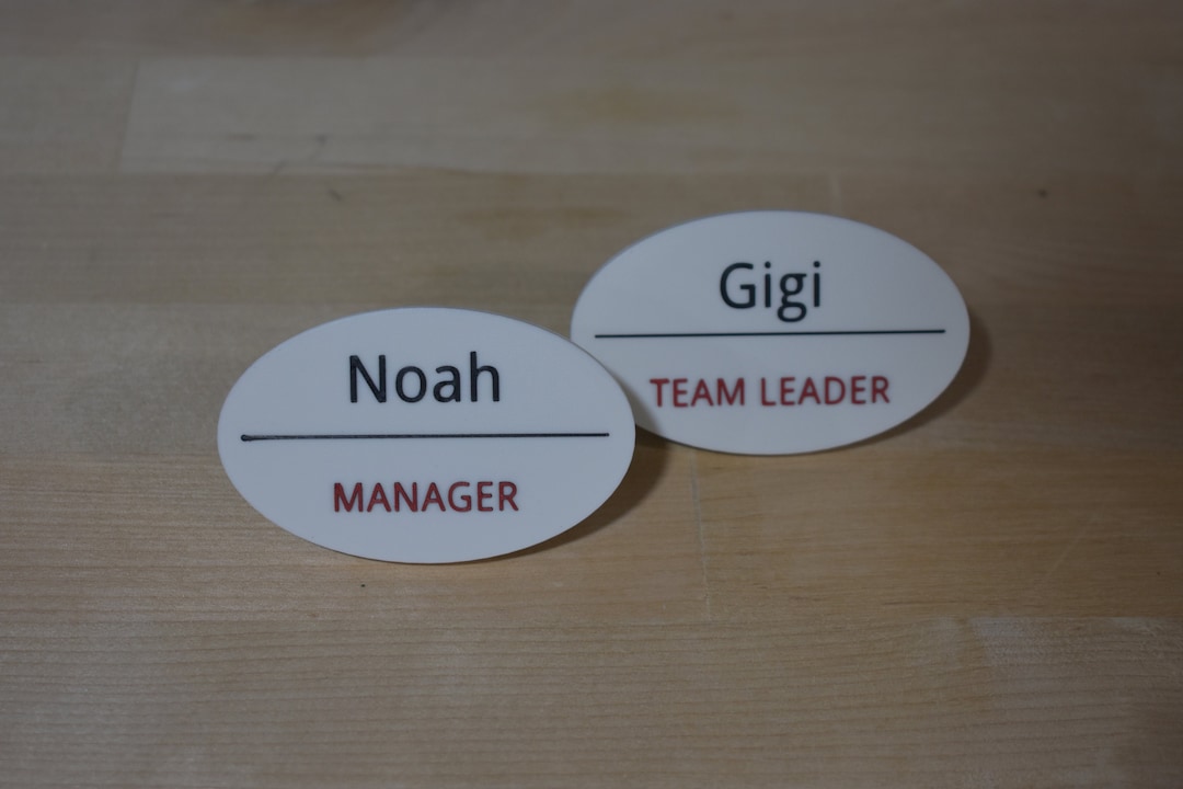 Personalized Name Badge High Quality Customizable Name Tag Great for ...