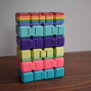 Weighted Infinity Fidget Cube! | Personalize up to 6 Colors | 3D ...