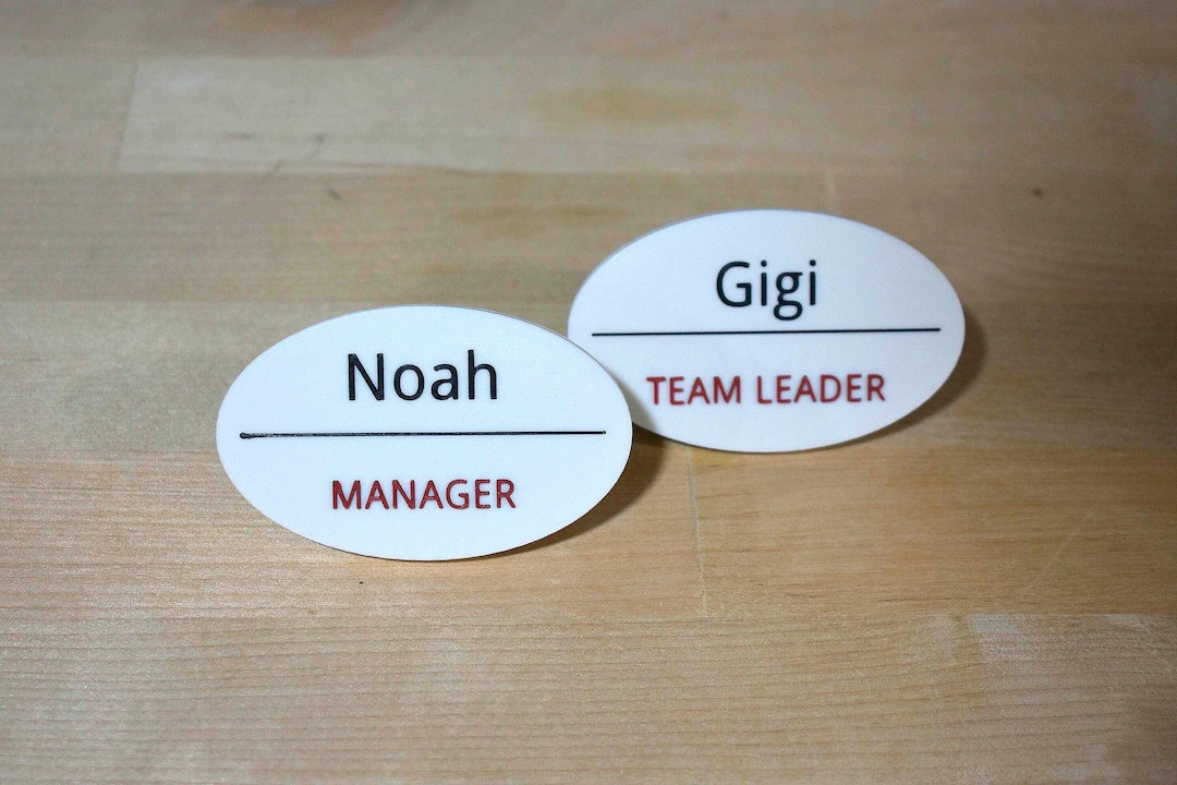 Personalized Name Badge | High Quality! | Customizable Name Tag | Great ...