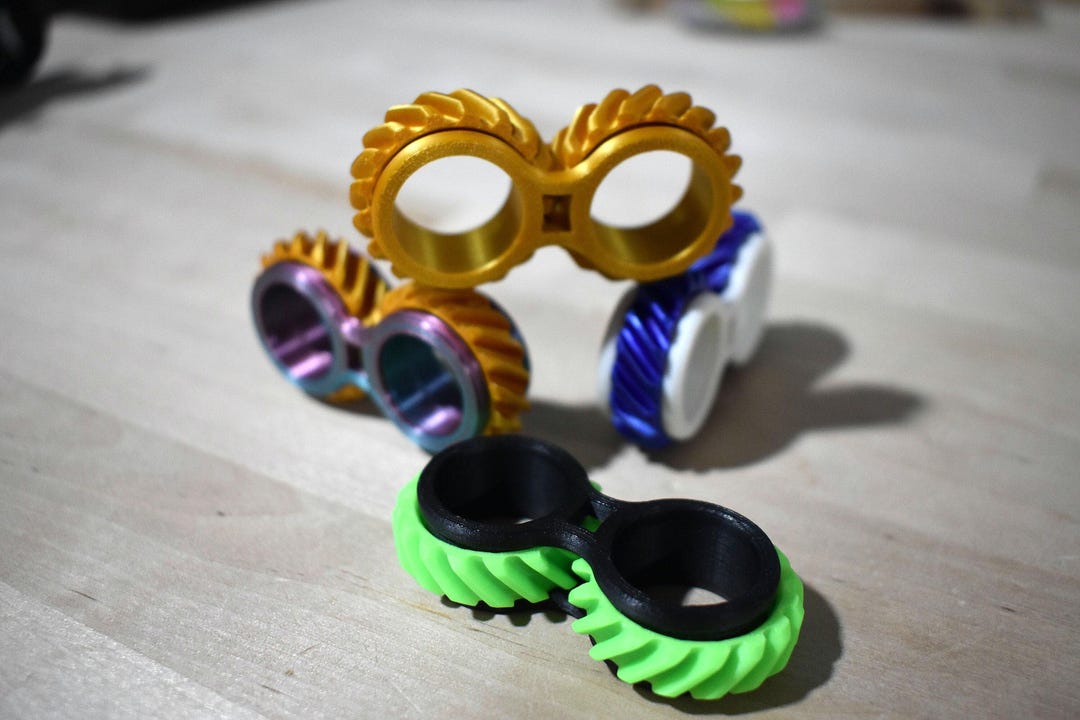 Fidget Gear Ring! | Personalized Colors | 3D Printed Sensory Toy & Gift ...
