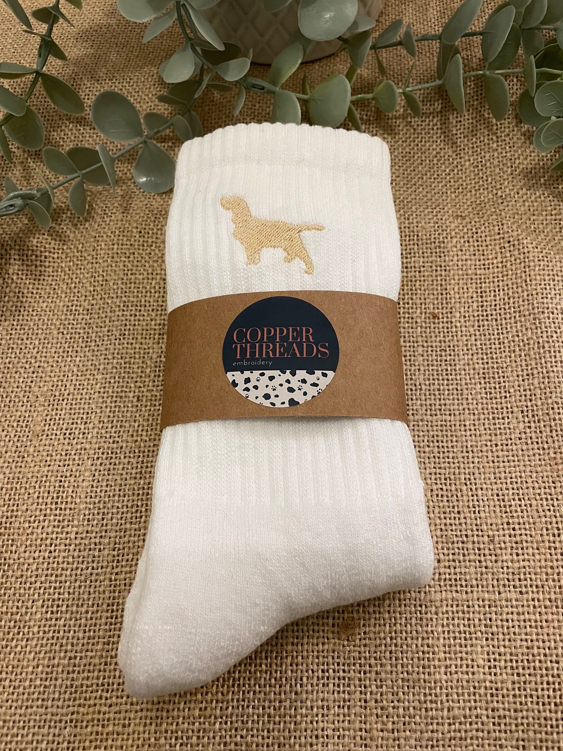 Embroidered Cocker Spaniel Socks | Dog Walking Socks - Etsy UK