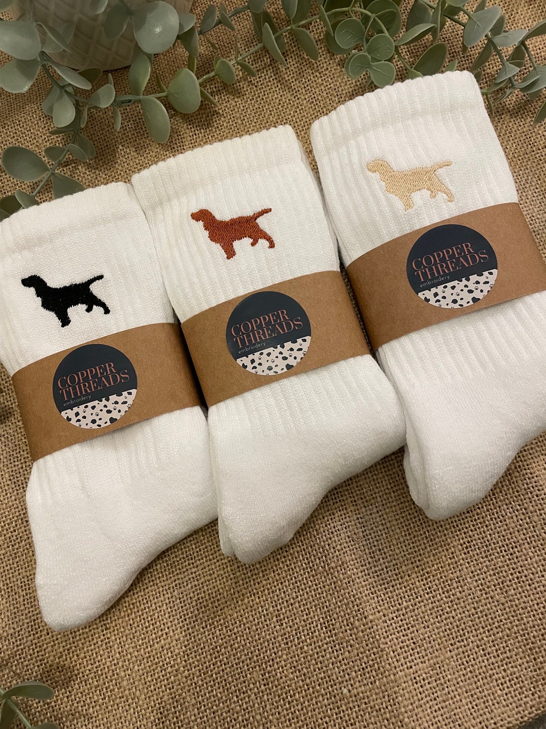 Embroidered Cocker Spaniel Socks | Dog Walking Socks - Etsy UK
