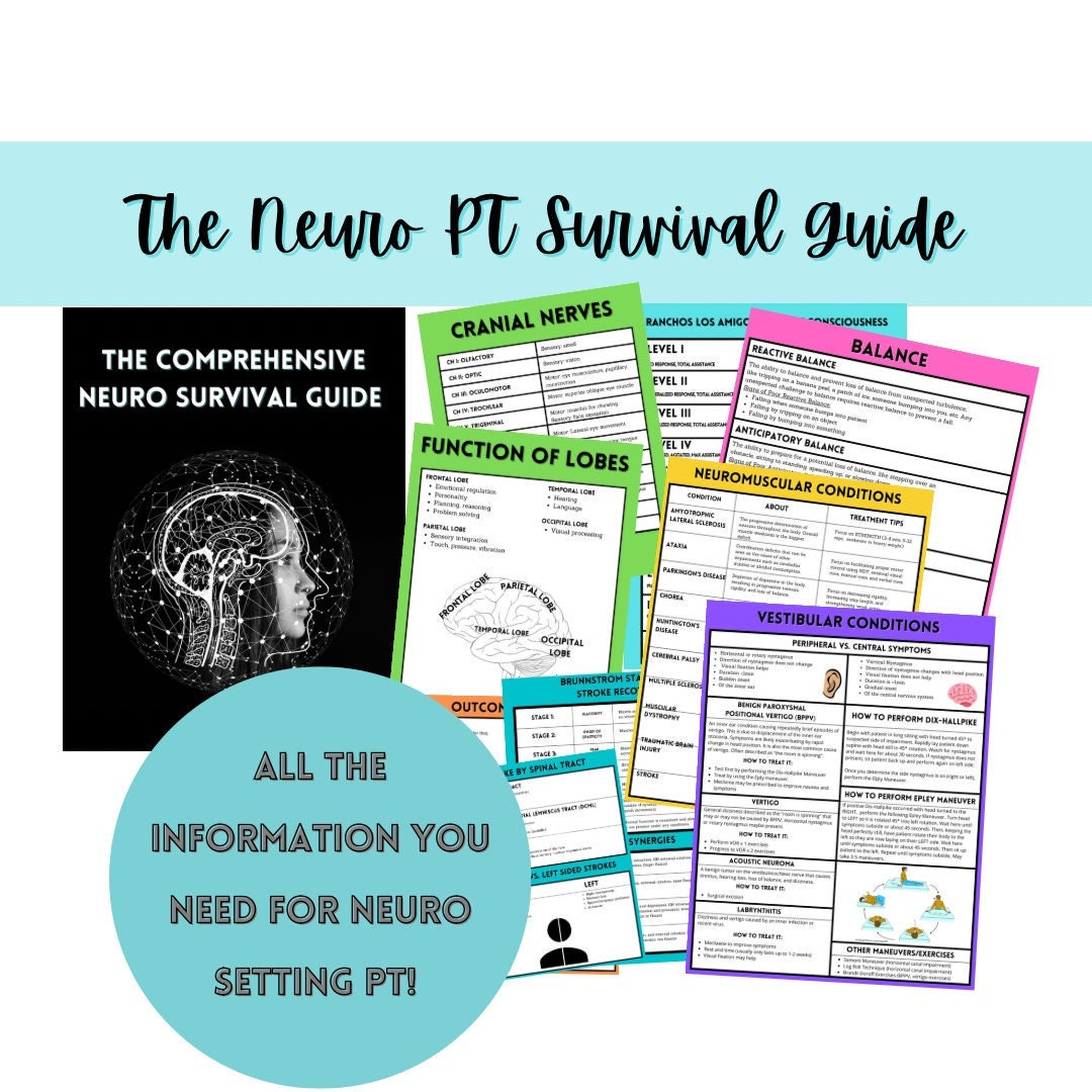 The Neuro PT Survival Guide Neuro Physical Therapy Notes - Etsy