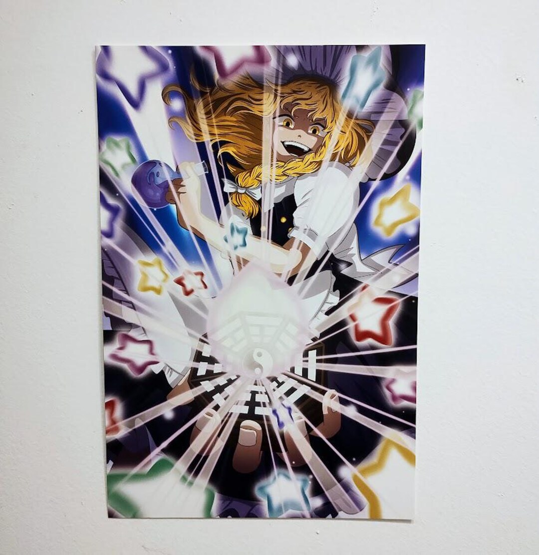 Marisa Kirisame Print, Touhou Project - Etsy