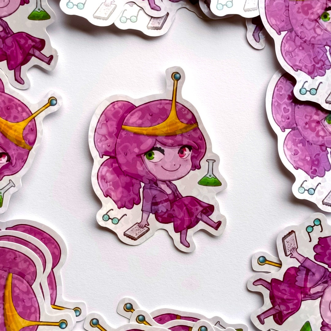Princess Bubblegum Holographic Sticker, Adventure Time - Etsy