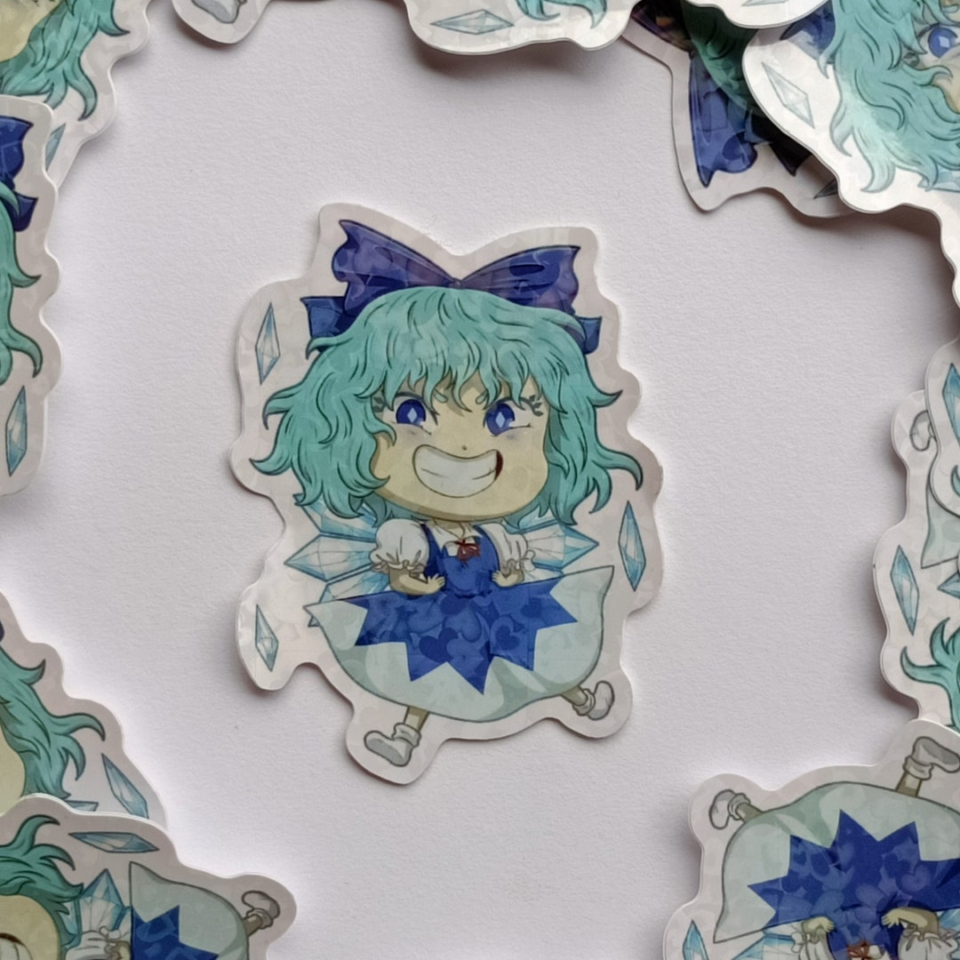 Touhou Project Cirno Holographic Sticker - Etsy