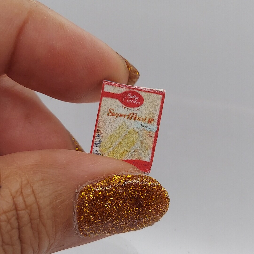 Dollhouse Miniatures 1:12 Scale Box of Cake Mix - Etsy