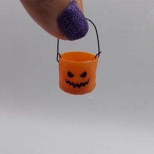 Dollhouse Miniature Trick or Treat Halloween Buckets Children Kids Jack ...