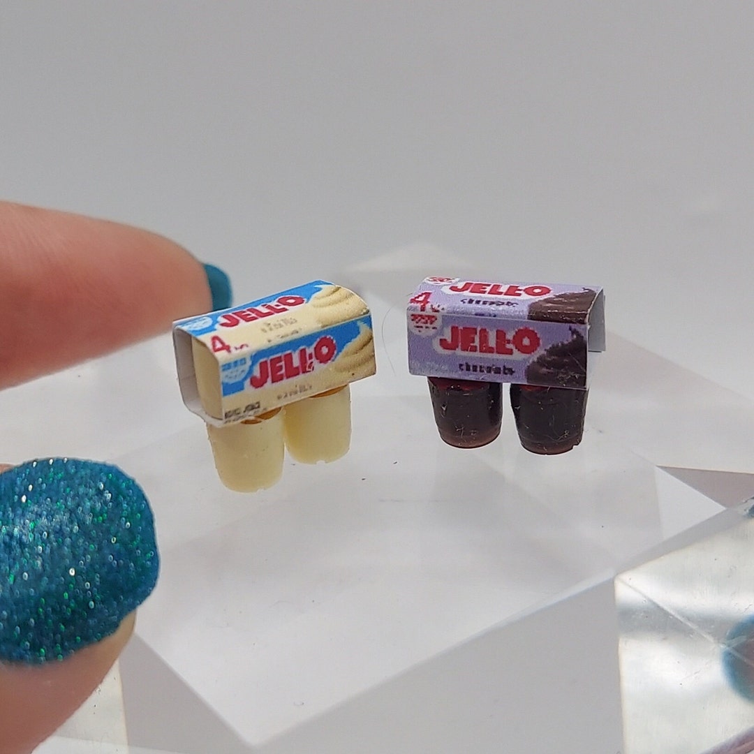 Dollhouse Miniature 1:12 Scale Pudding Cups 4 Pack - Etsy