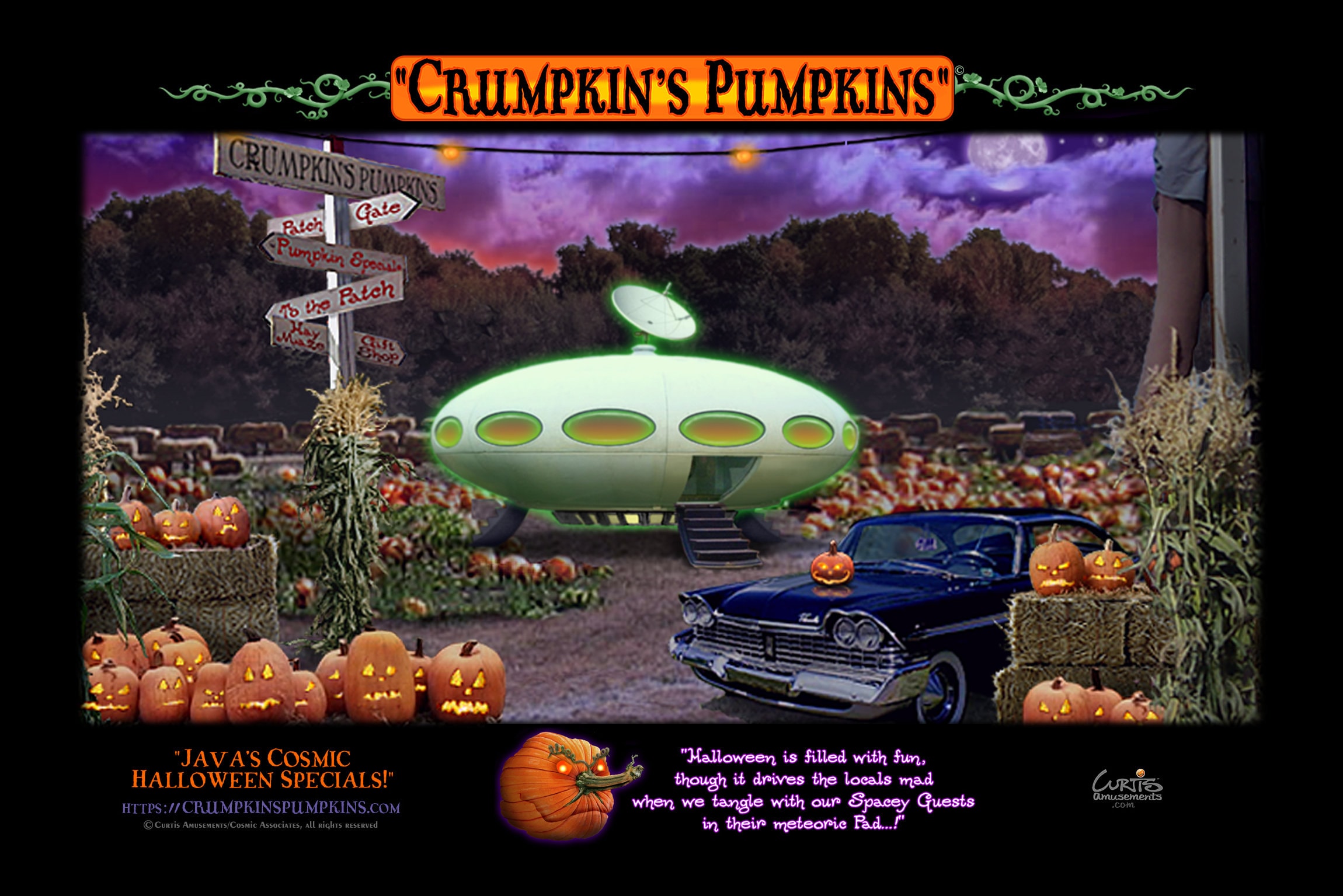 Crumpkin's Pumpkins' Poisonous Patch Gallery Poster Set #3 - Etsy