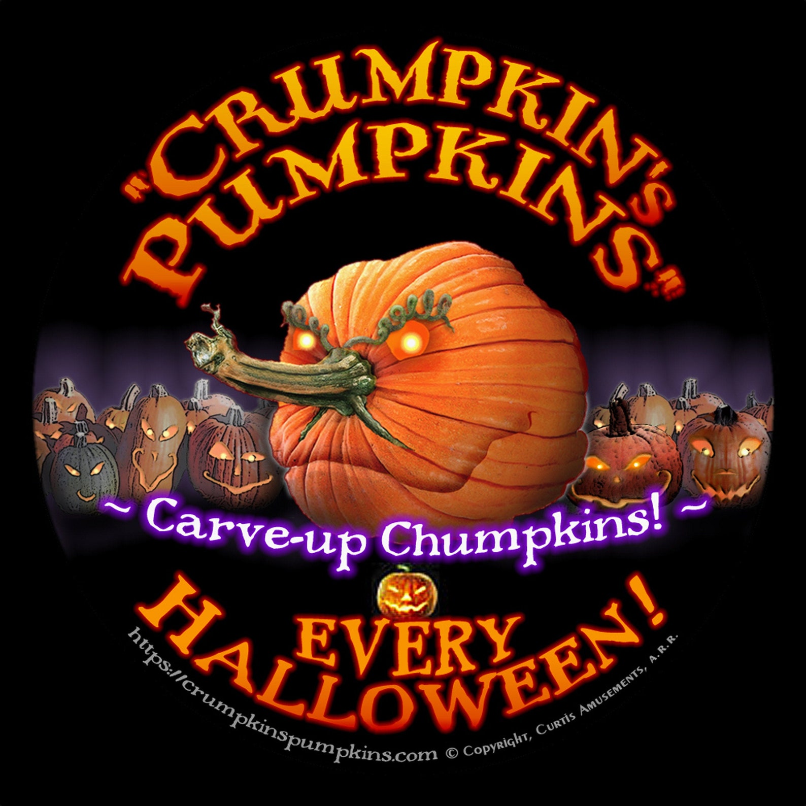 Crumpkin's Pumpkins Carve up Chumpkins, Every Halloween! - Square Badge ...