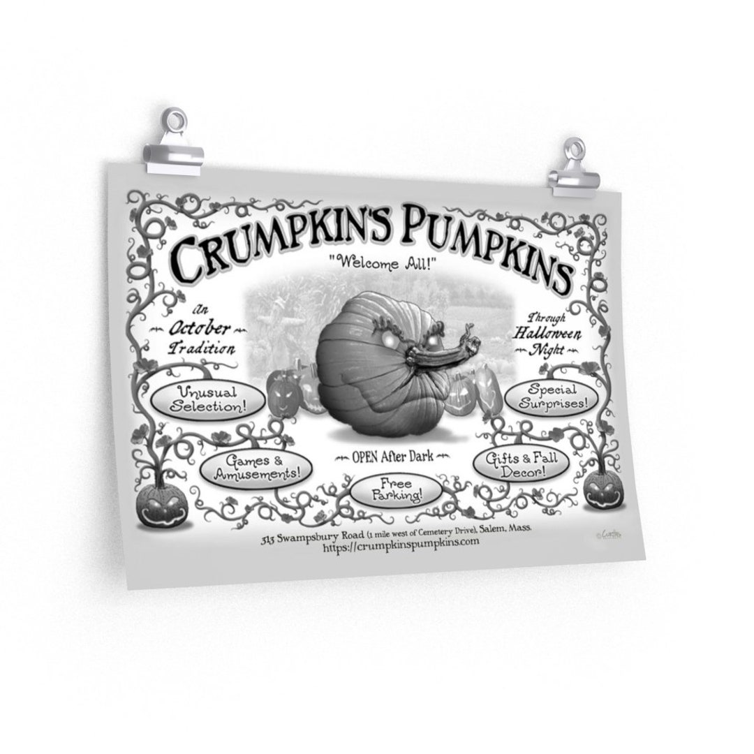Crumpkin's Pumpkins' October Handbill, 18" X 12" - Etsy