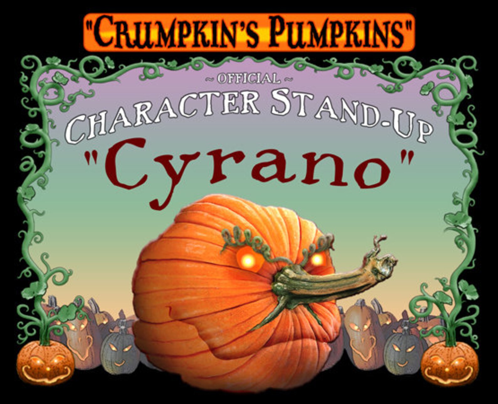 Cyrano-the-pumpkin Official Crumpkin's Pumpkins' Halloween Decoration ...