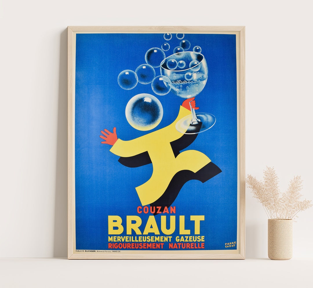 Brault Mineral Water Poster: Pierre Collot 1930 French Advertising Art ...