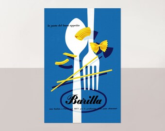 Barilla Pasta Poster - Etsy