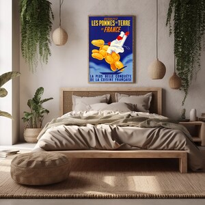 Pommes De Terre De France French Potatoes Vintage Advertising Poster ...