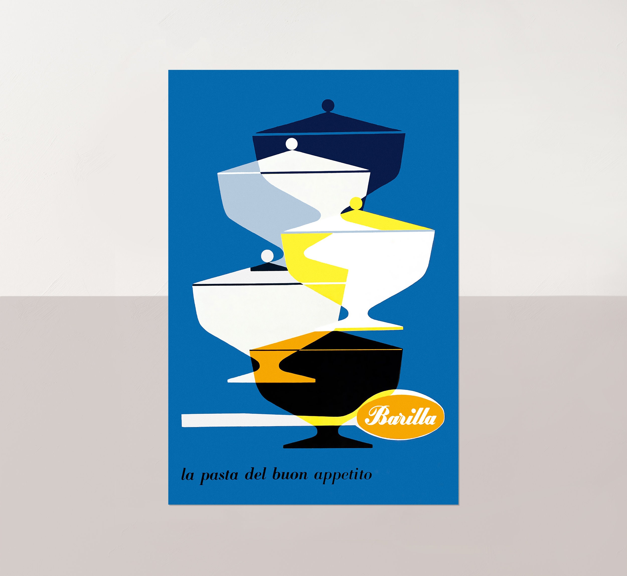 Barilla Pasta Vintage Advertising Poster Vintage Kitchen - Etsy