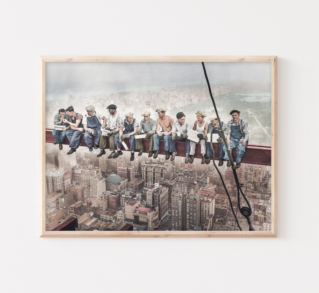 Lunch Atop a Skyscraper Print, 1930s New York Photo, Iconic ...