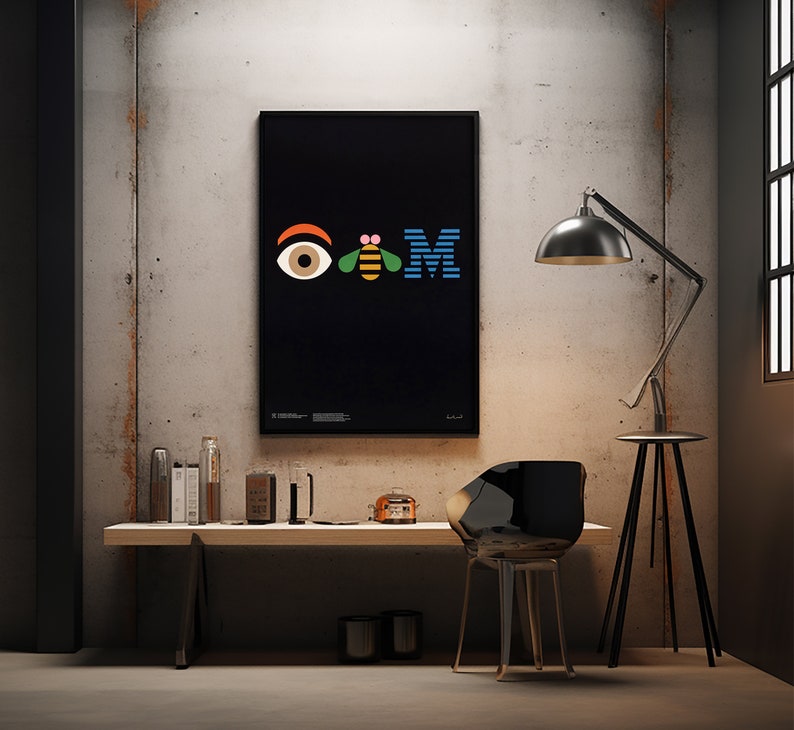Iconic IBM Vintage Advertising Poster Vintage Office Decor Extra Large ...