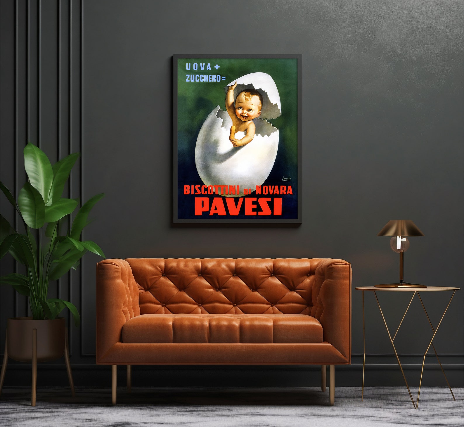 Vintage Pavesi Biscuit Poster by Boccasile: 1940s Italian Food Ad - Etsy