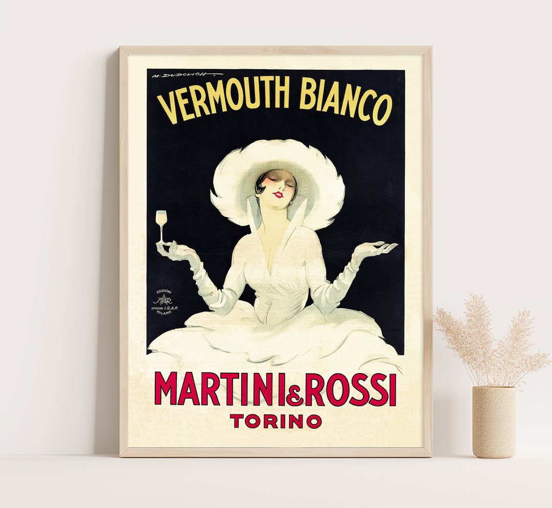 Martini & Rossi Poster: Marcello Dudovich Vermouth Bianco 1930s Italian ...