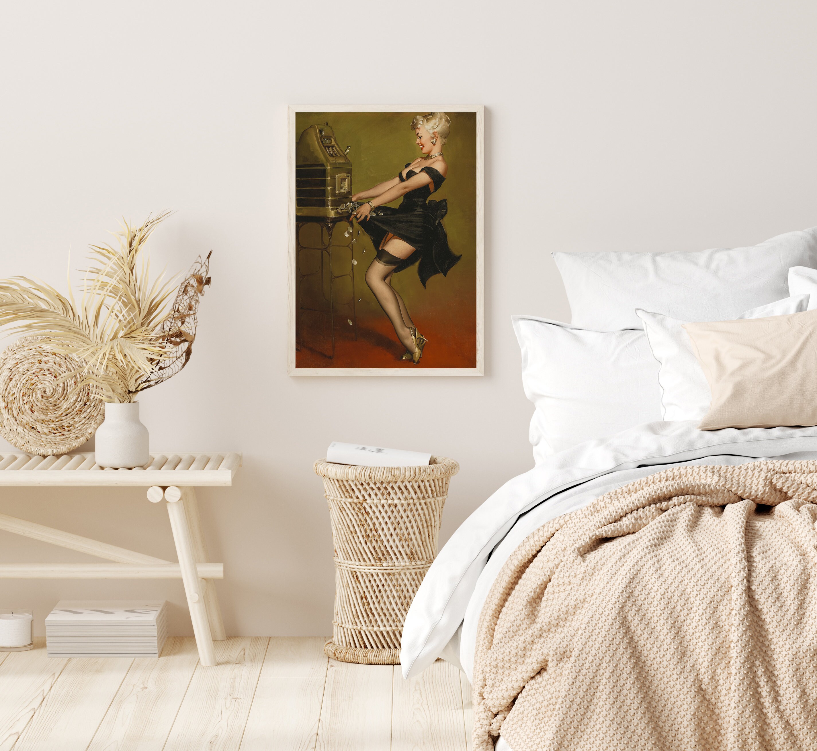 Pin up Girl Wall Art Pin up Art Print Vintage Bedroom Wall - Etsy Australia
