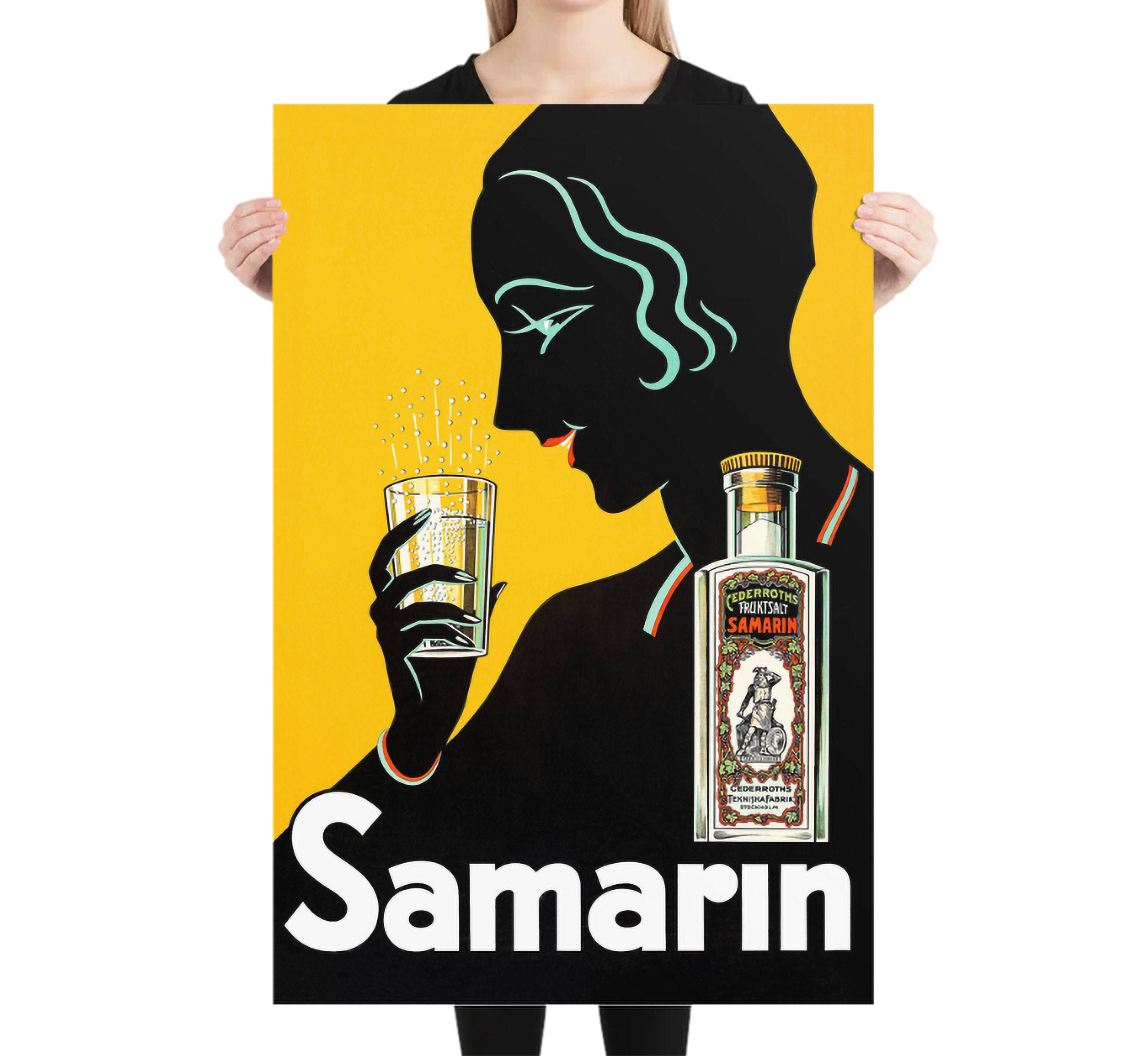Samarin Heartburn Remedy Vintage Advertising Poster Vintage Kitchen ...