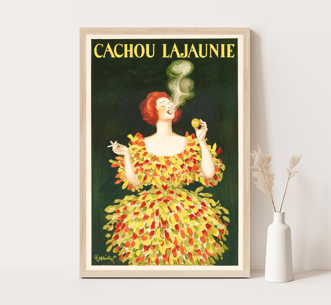 Vintage Cachou Lajaunie Poster by Cappiello: 1920 French Candy Ad - Etsy