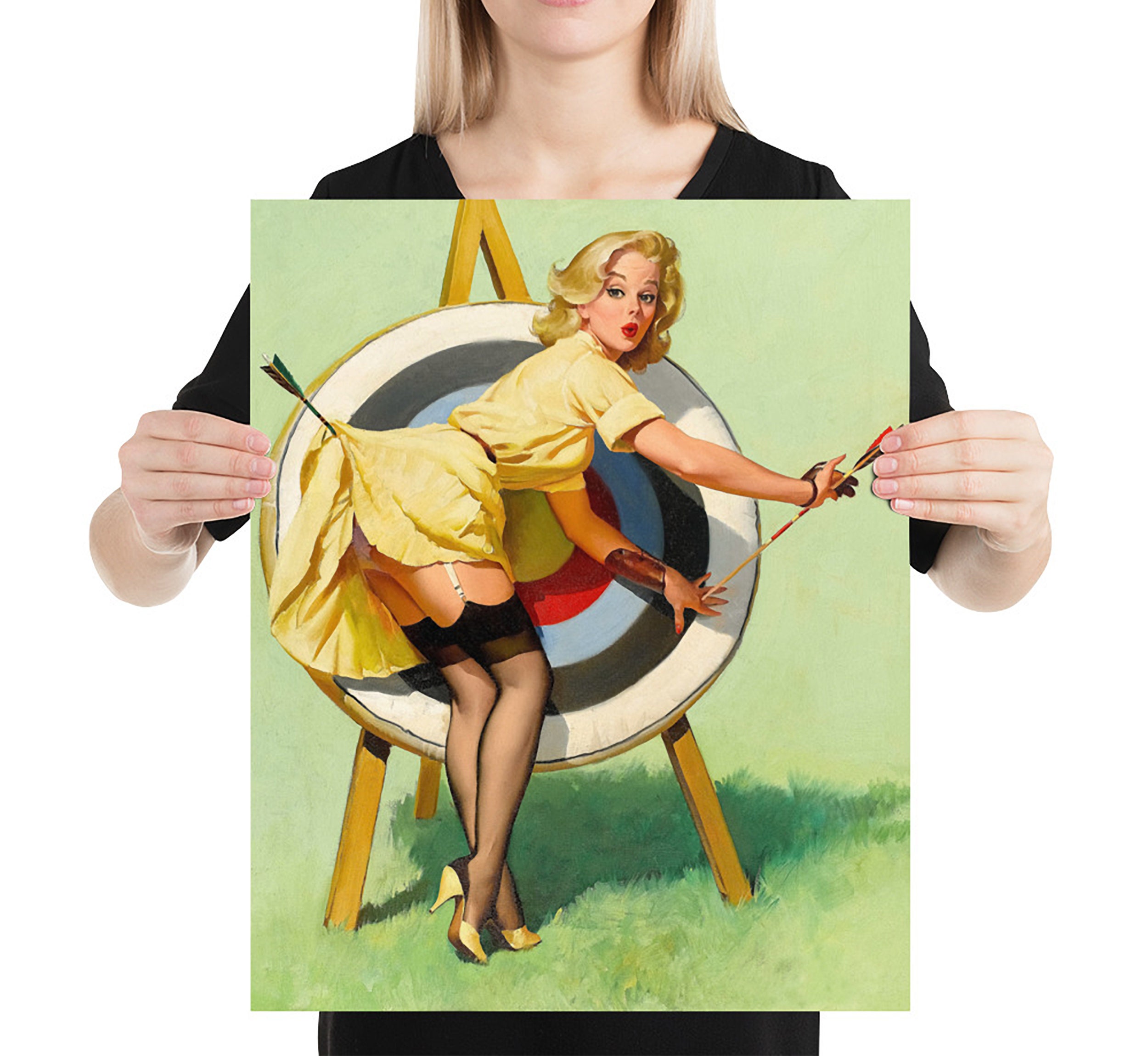Pin Up Girl Wall Art Pin Up Art Print Vintage Bedroom Wall Etsy